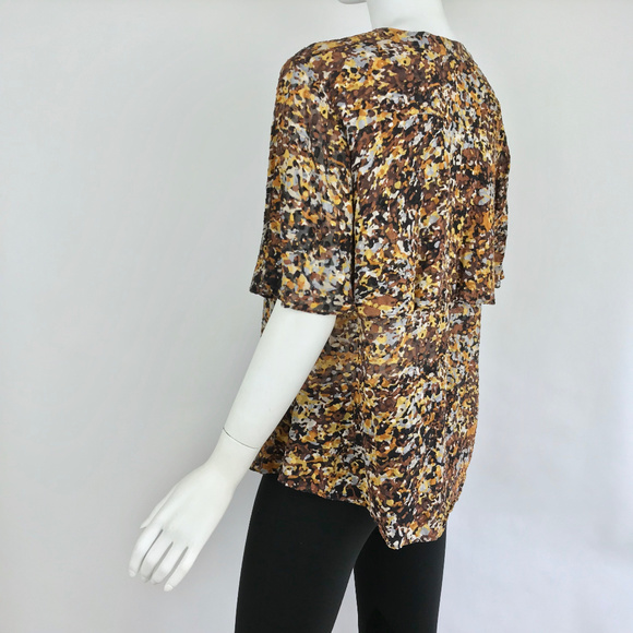 BCBGMaxAzria | Tops | Bcbgmaxazria Java Combo Tiered Silk Blouse | Poshmark